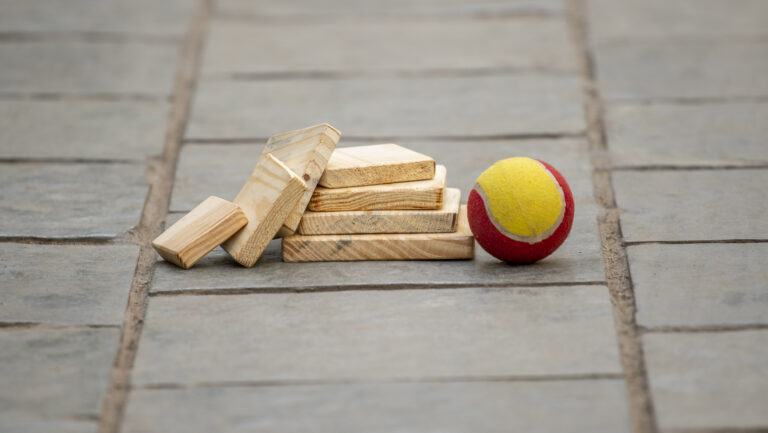 Wooden Lagori Game Set- outdoor toys for kids 2-6 years old – Gift Shop